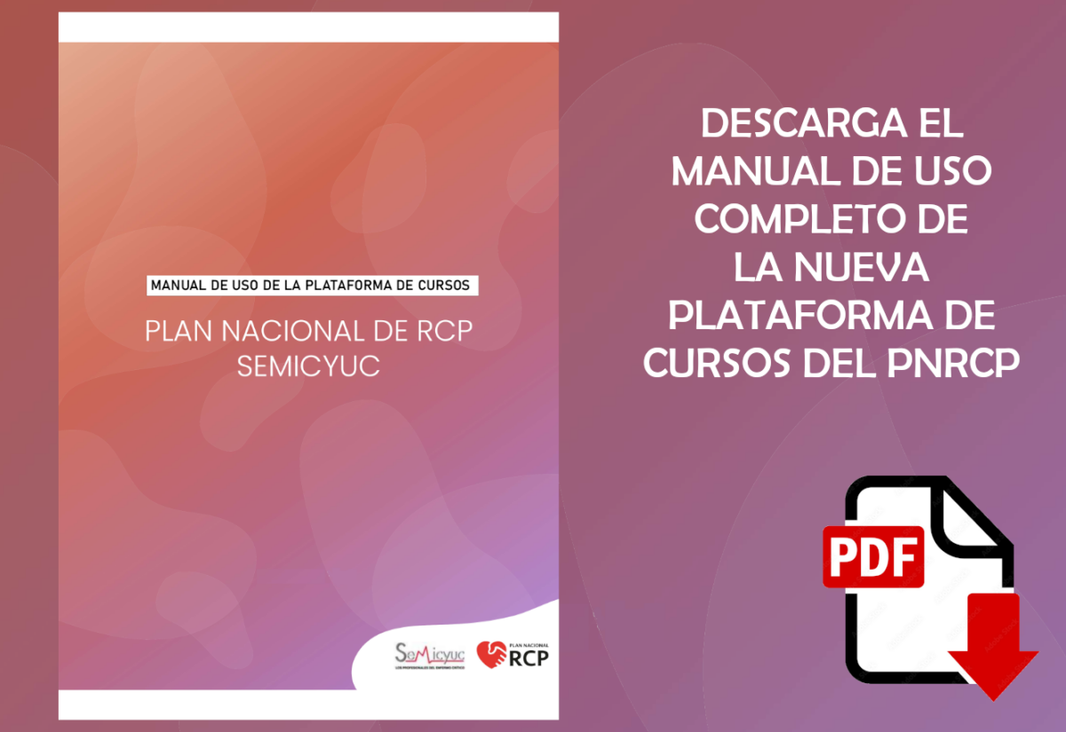 Nueva aplicación de gestión de cursos del Plan Nacional de RCP – Semicyuc